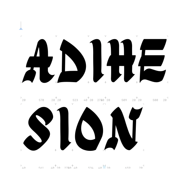 To address this, we explored different sketches for each letter of the ...